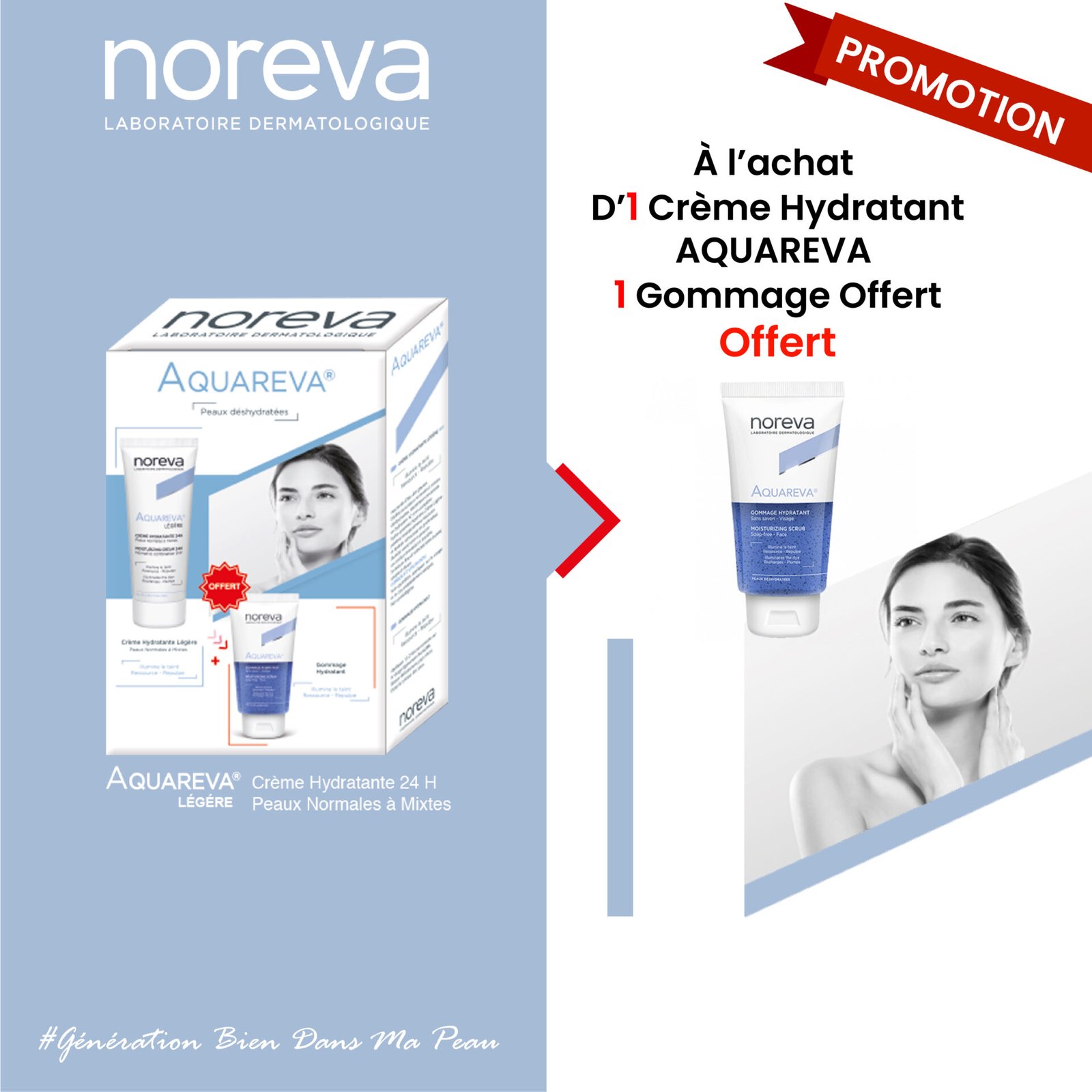 NOREVA AQUAREVA CRÈME HYDRATANTE 24H RICHE 40 ml | Beautymall
