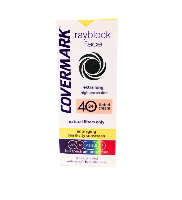 Covermark Rayblock Face Soft Brown spf40 50ml - Beautymall
