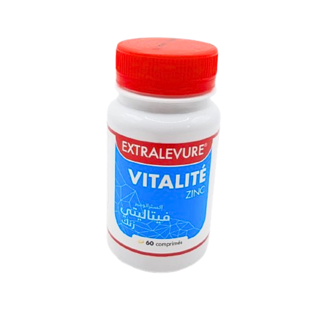 Extralevure Vitalite Zinc 60 Comprime - Beautymall