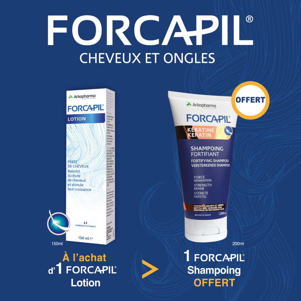 FORCAPIL PACK LOTION ANTI CHUTE = FORCAPIL SHAMPOOING ENERGISANT OFFERT ...