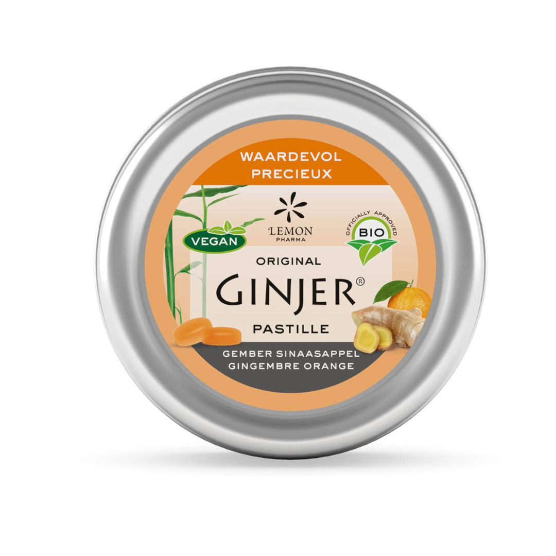 Ginger Pastilles Gingembre & Orange Bio – Lemon Pharma - Beautymall