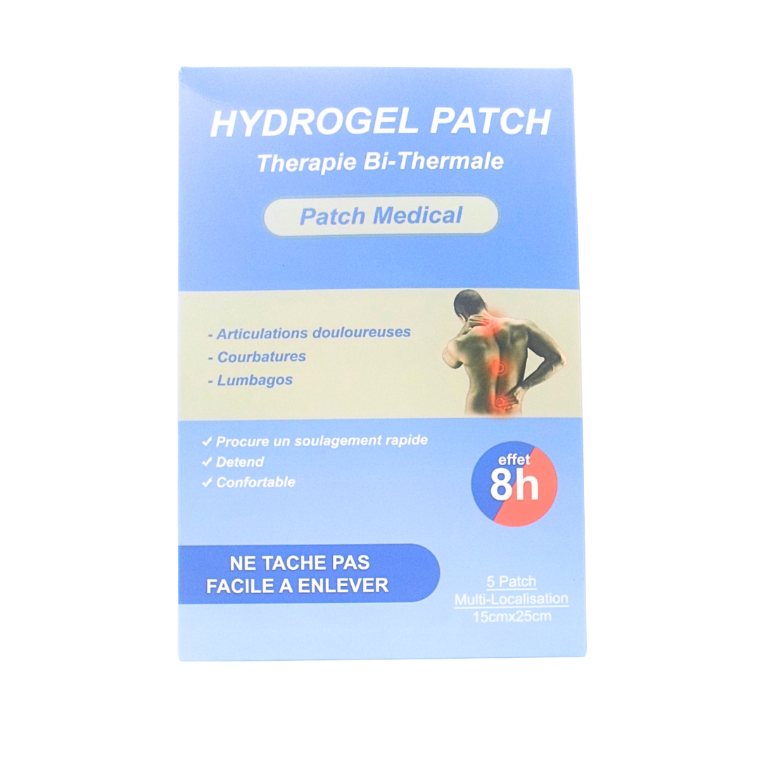 Hydrogel Patch Medical Grand modele 15cm X 25cm 1 unite - Beautymall