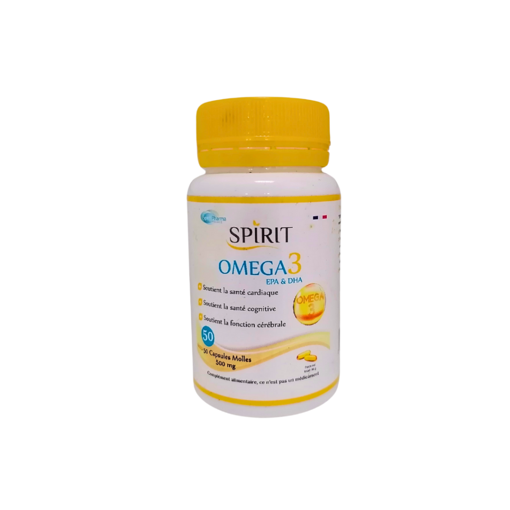 Spirit Omega 3 500mg 50 Capsules - Beautymall