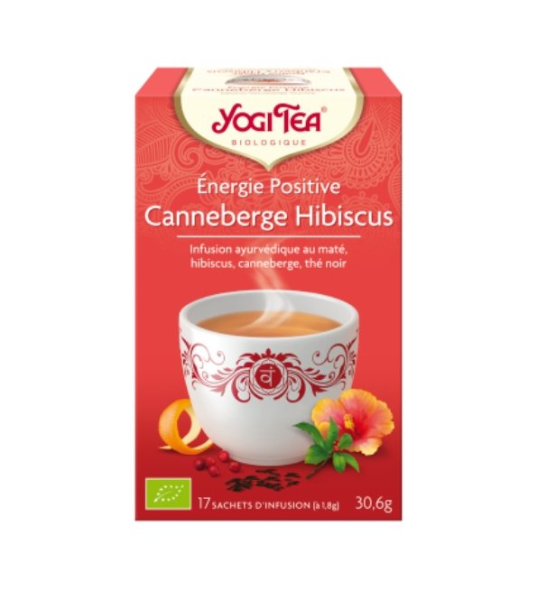 YOGI TEA ENERGIE POSITIVE CRANBERRIES HIBISCUS 17 X 2G – Beautymall