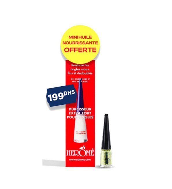Herôme – Durcisseur Extra Fort + Mini Huile nourrissante Offerte ...